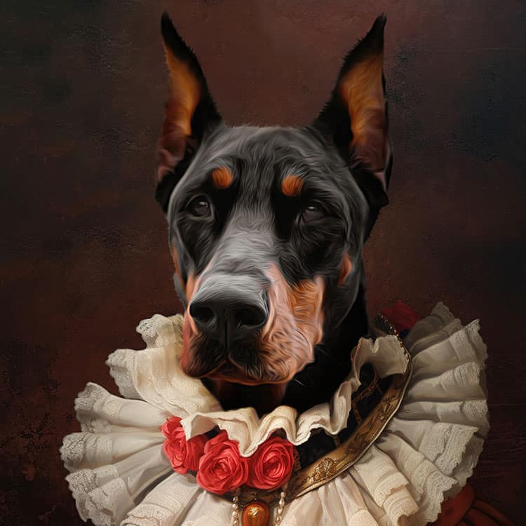 Haustier Portrait in Gräfin Kleidung - Stephan Hockenmaier Photographie